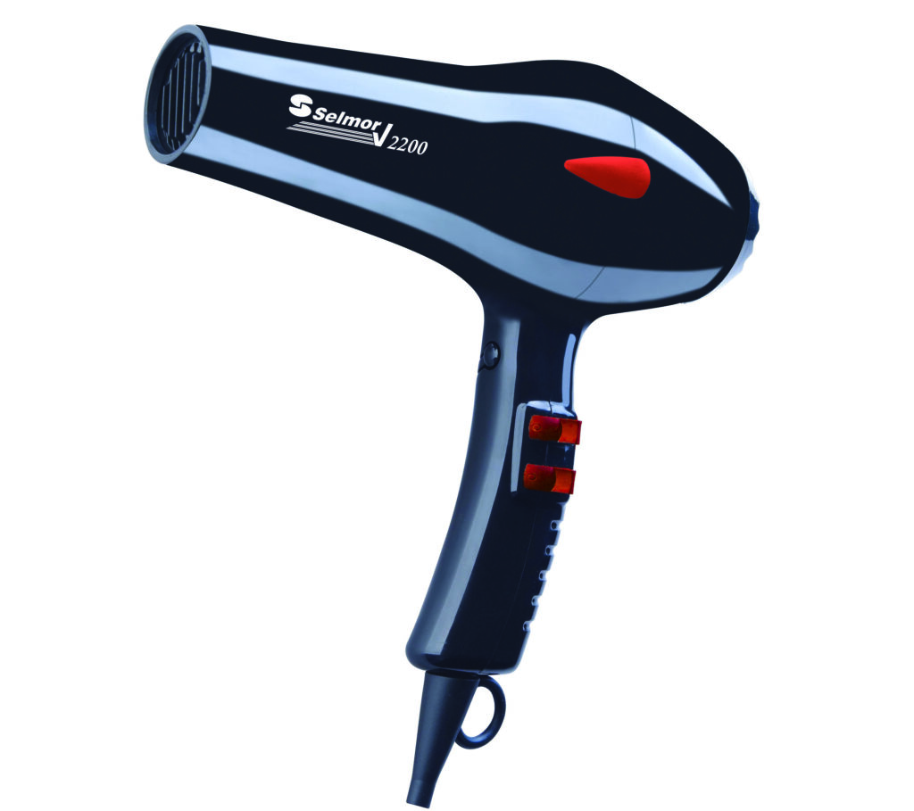מייבש שיער 2200W סלמור פן לשיער עם דיפיוזר ושתי פיות - Selmor