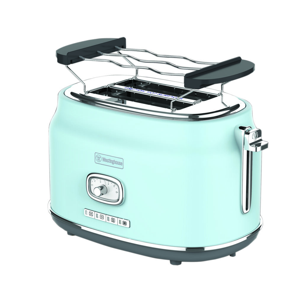 טוסטר קופץ רטרו Westinghouse | מצנם 2 פרוסות תכלת - Selmor